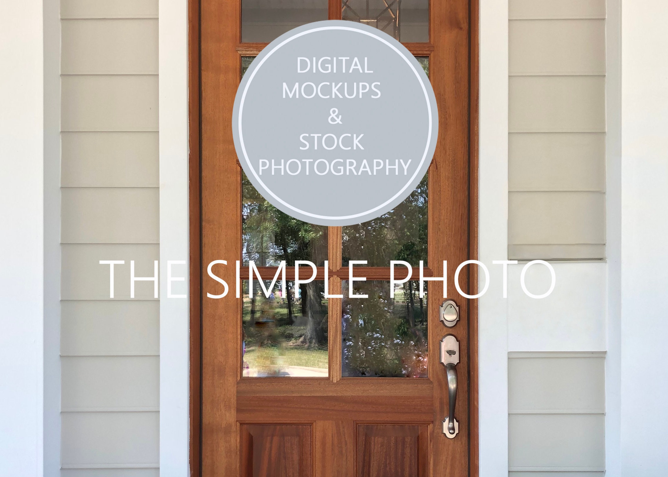 Wood Door Mockup, Blank Door Photo, Plain Exterior Door, Blank Wood ...