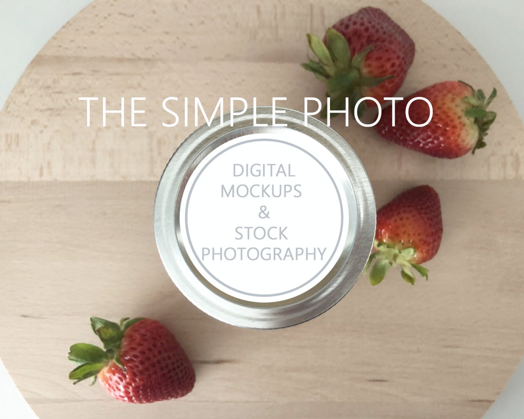 Round Jelly Sticker Mockup Label Mockup Mason Jar Label Mockup - Etsy