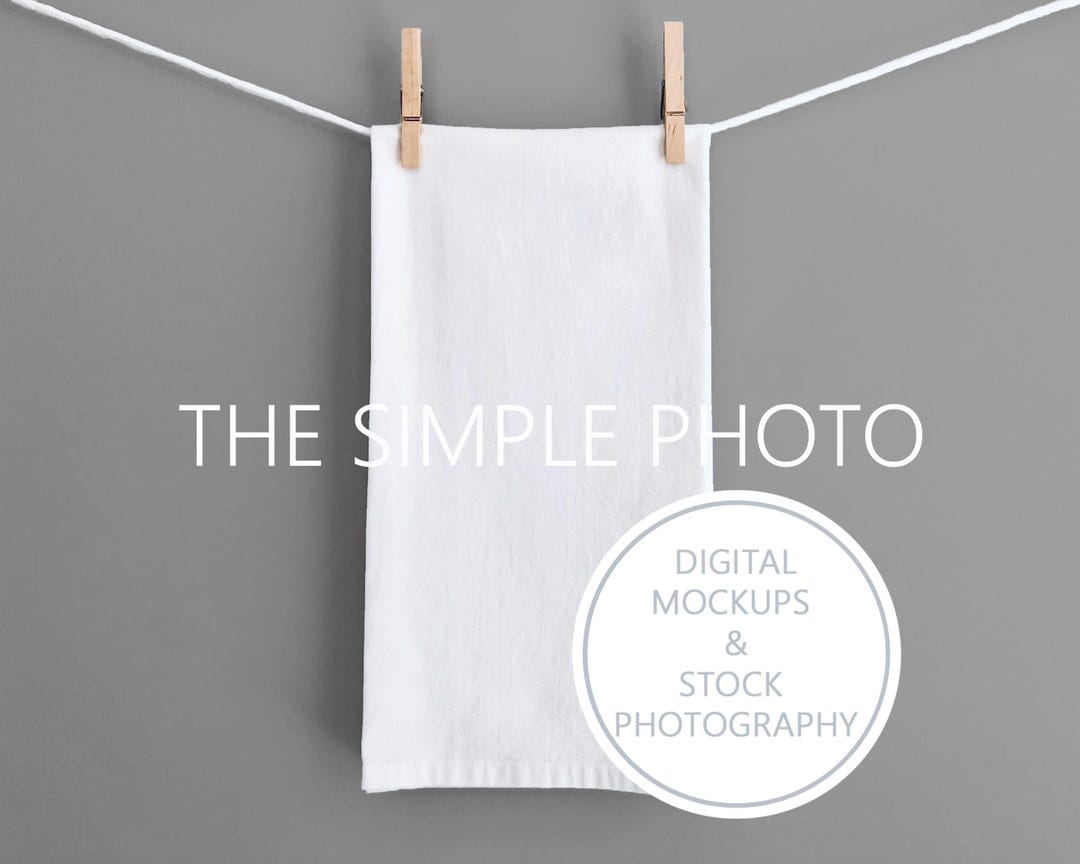 Blank Towel Mockup, Photo of Towel, Towel Stock Photo, Styled Photo ...