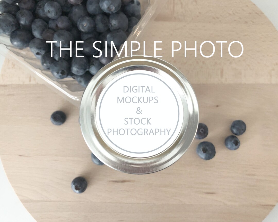 Round Jam Sticker Mockup Label Mockup Mason Jar Label Mockup - Etsy