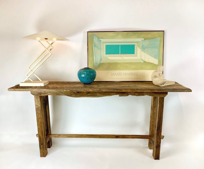 Custom French Farmhouse Console Table of Reclaimed Barn Wood. - Etsy