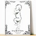 THE BIRTH POSTER in Scale 1:1 Baby Sketch Custom Made - Etsy