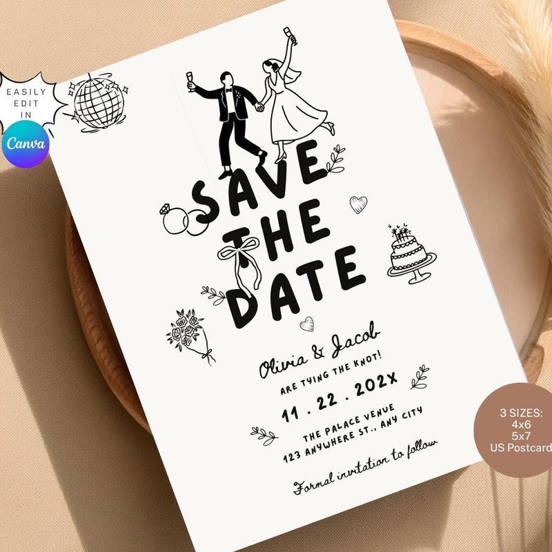 Fun Save the Date - Etsy