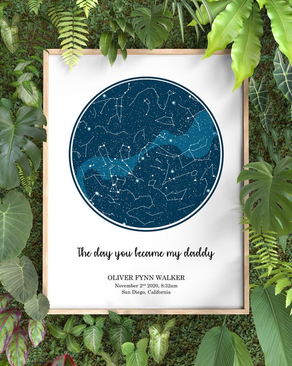 The Day You Became My Mommy STAR MAP Mom Gift From Daughter - Etsy
