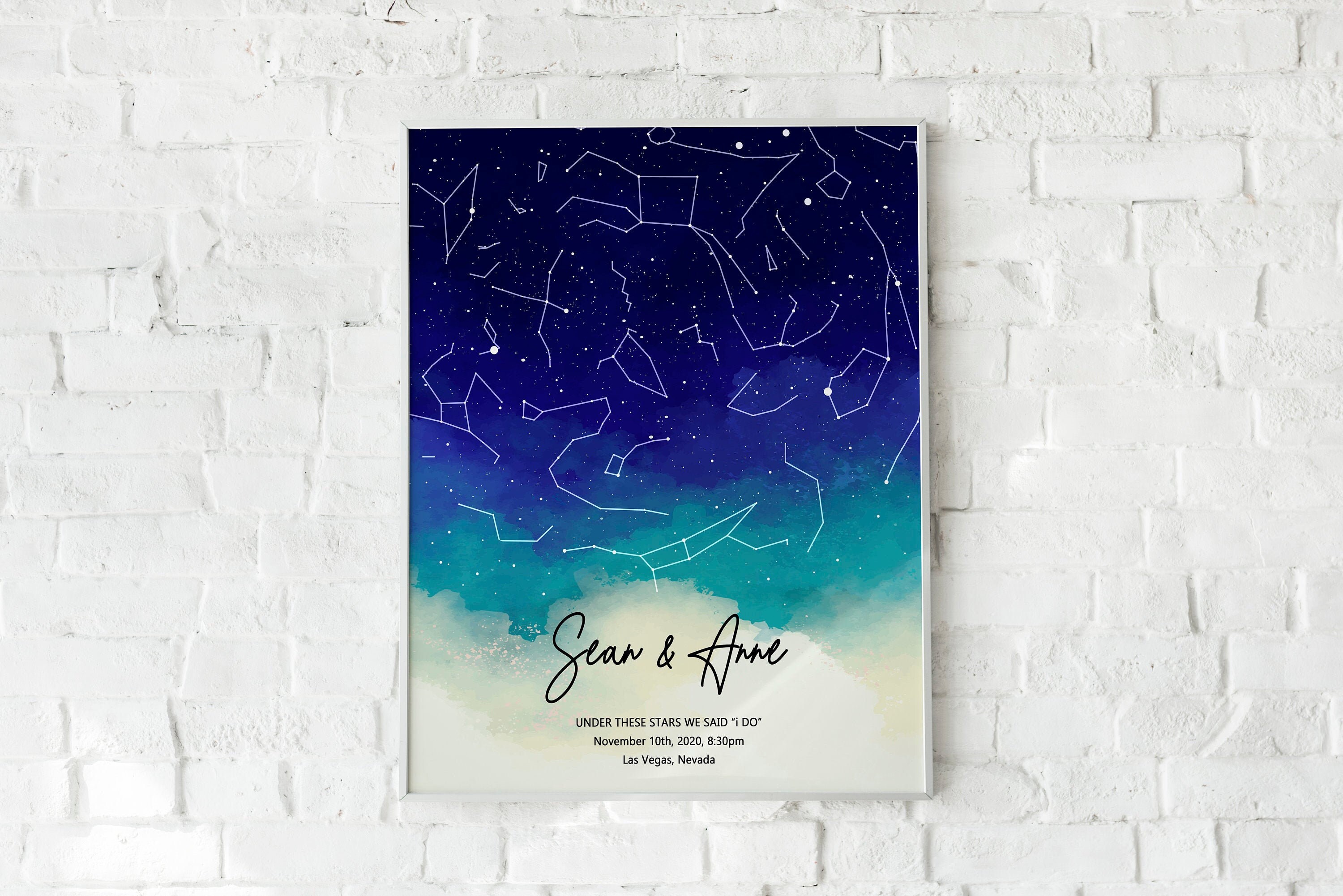 Star Map, Custom Star Map, Night Sky Print, Personalized Sky Map, the ...