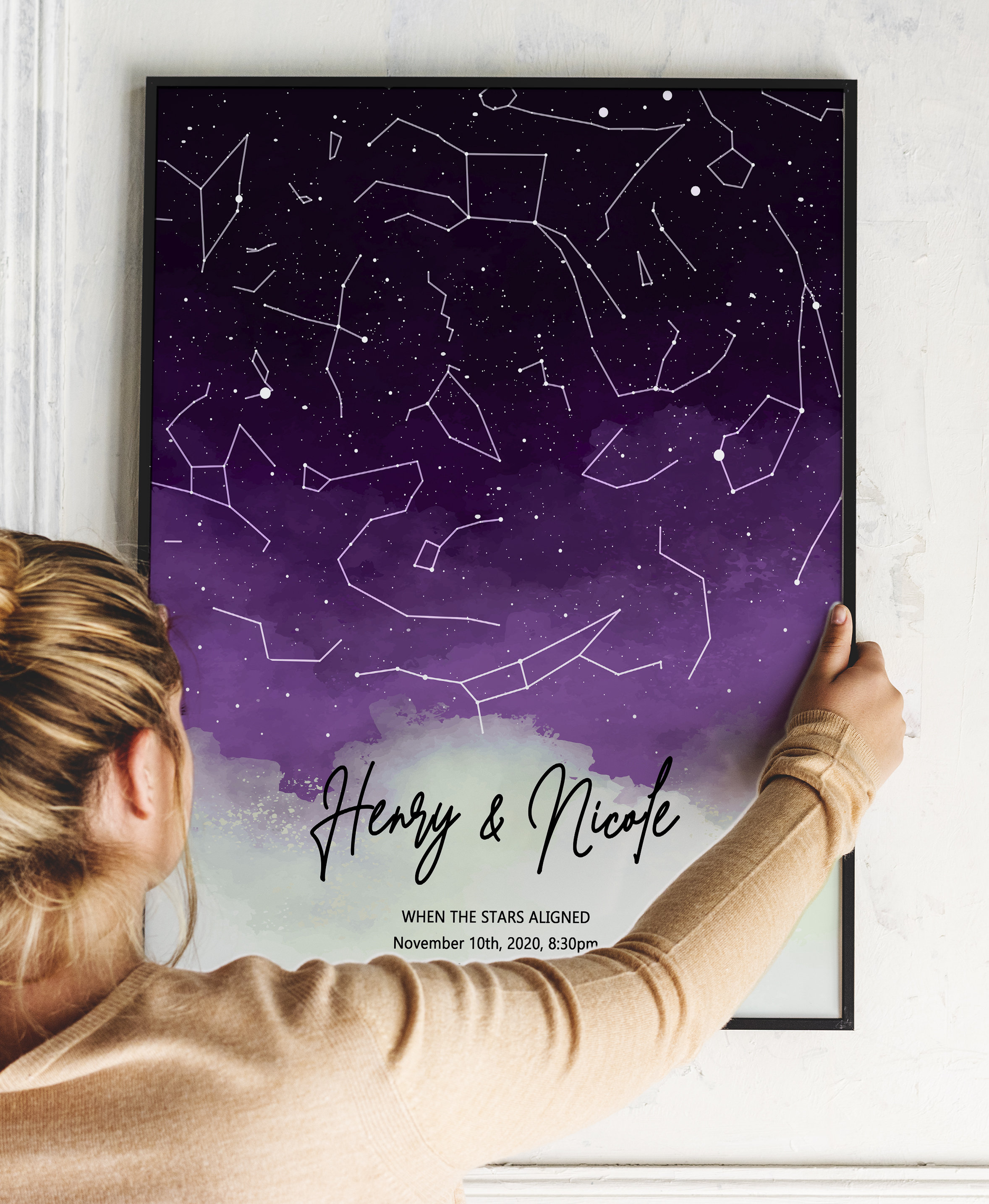 Star Map, Custom Star Map, Night Sky Print, Personalized Sky Map, the ...
