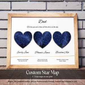 Christmas Gift for Mom and Dad, 1 2 3 4 5 CUSTOM STAR MAP by Date ...