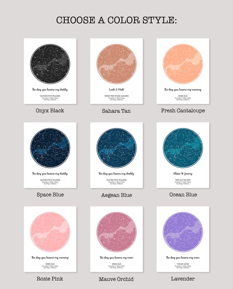 The Day You Became My Mommy STAR MAP, Mom Gift From Daughter, First ...