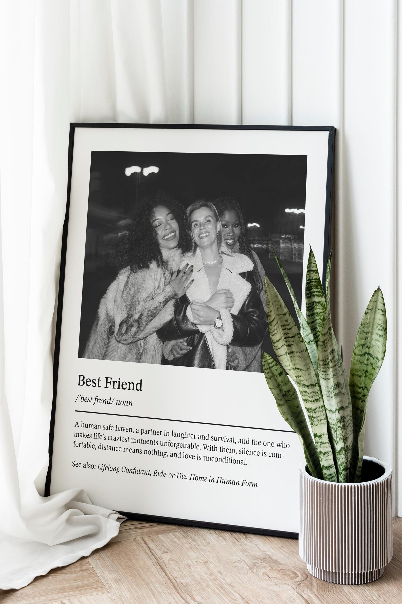 Custom Best Friend Definition Print With Photo, Personalized Gift ...