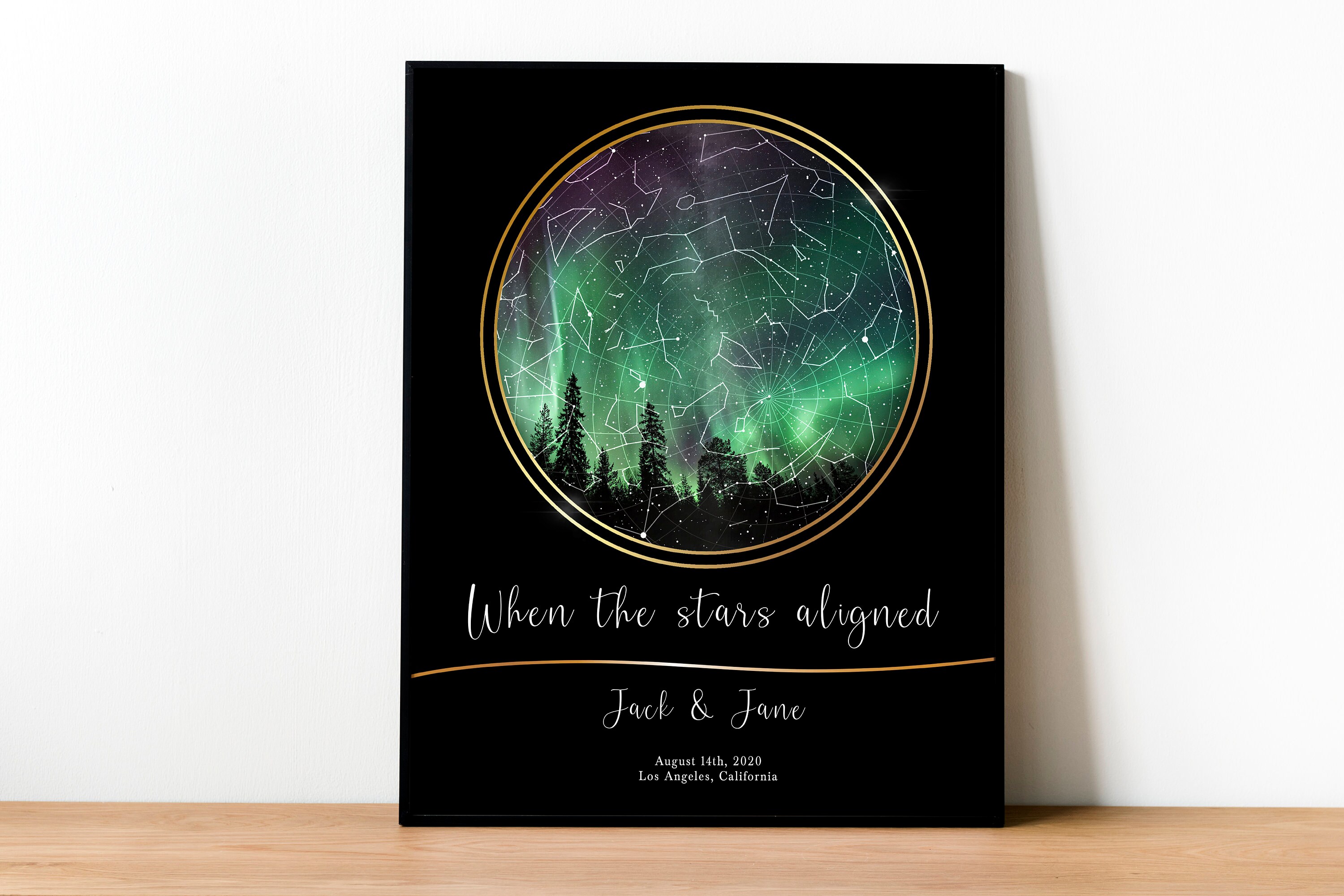 Star Map Personalized Gift for Wedding Anniversary Engagement - Etsy