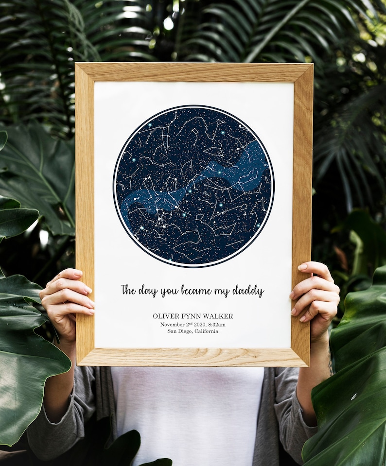 The Day You Became My Mommy STAR MAP, Mom Gift From Daughter, First ...