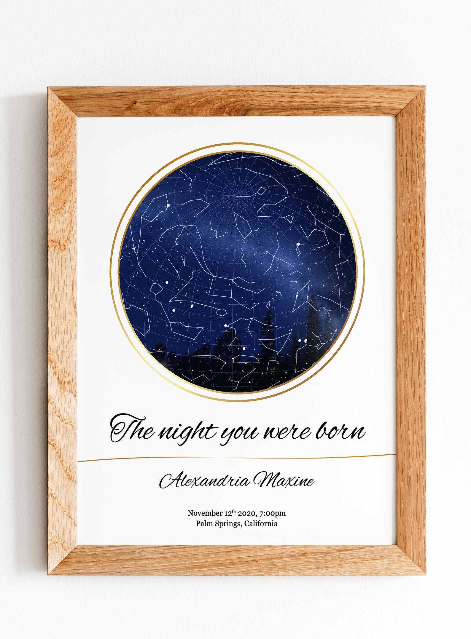 Personalized STAR MAP Anniversary Gift Custom Night Sky Print | Etsy