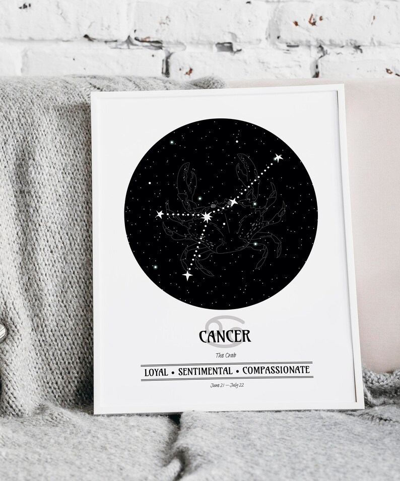Custom Zodiac Print GEMINI, Horoscope Print, Astrology Print, Star ...
