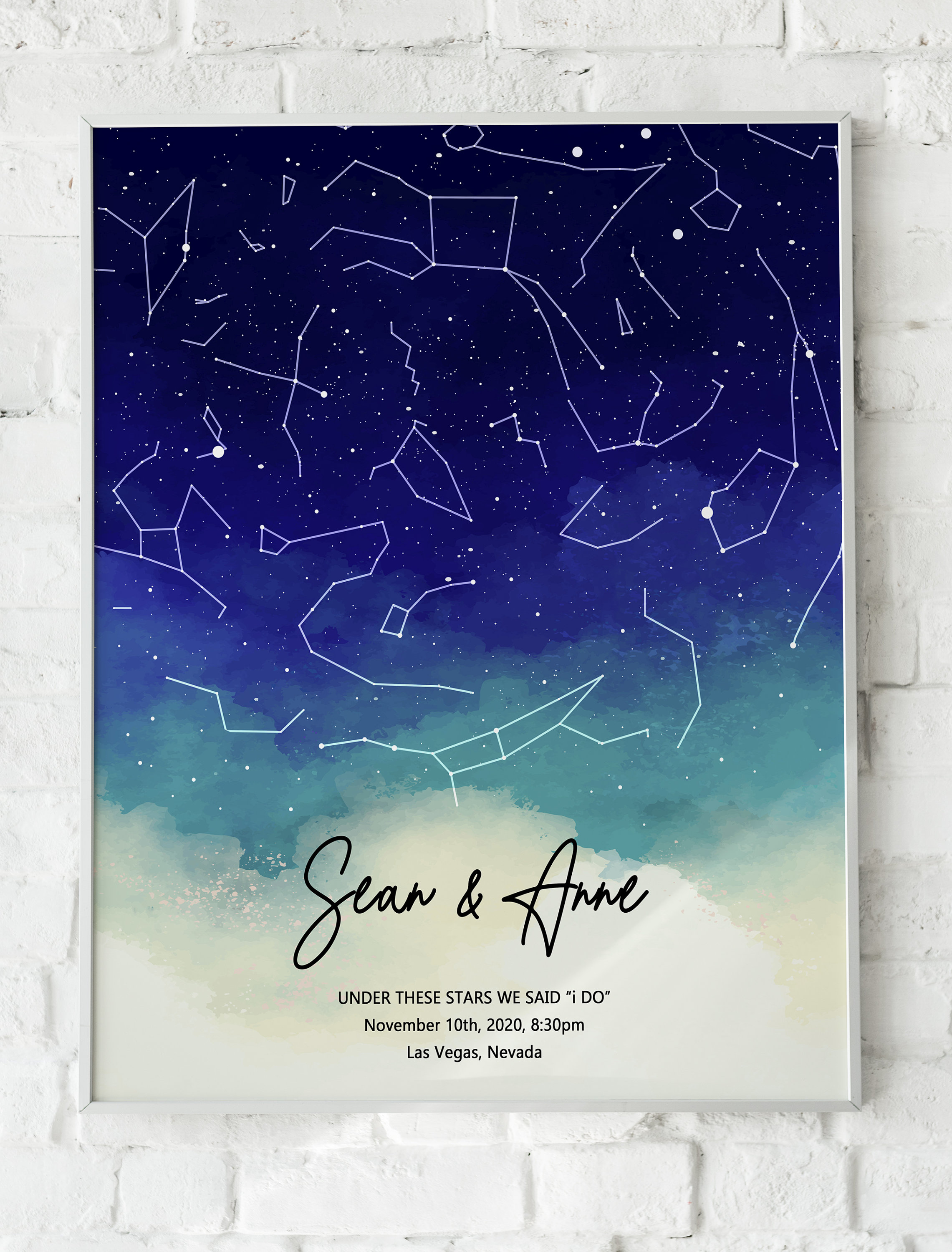 Star Map, Custom Star Map, Night Sky Print, Personalized Sky Map, the ...