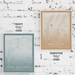 Custom MAP, Custom City Map, Personalized Map Print, Travel Map Gift ...