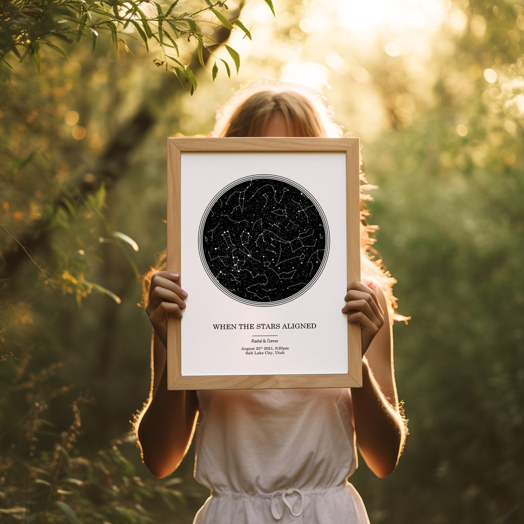 Valentine's Day Gift STAR MAP, Custom Star Map, the Night We Met ...