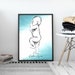 THE BIRTH POSTER in Scale 1:1, Baby Sketch, Custom Newborn Print, Baby ...