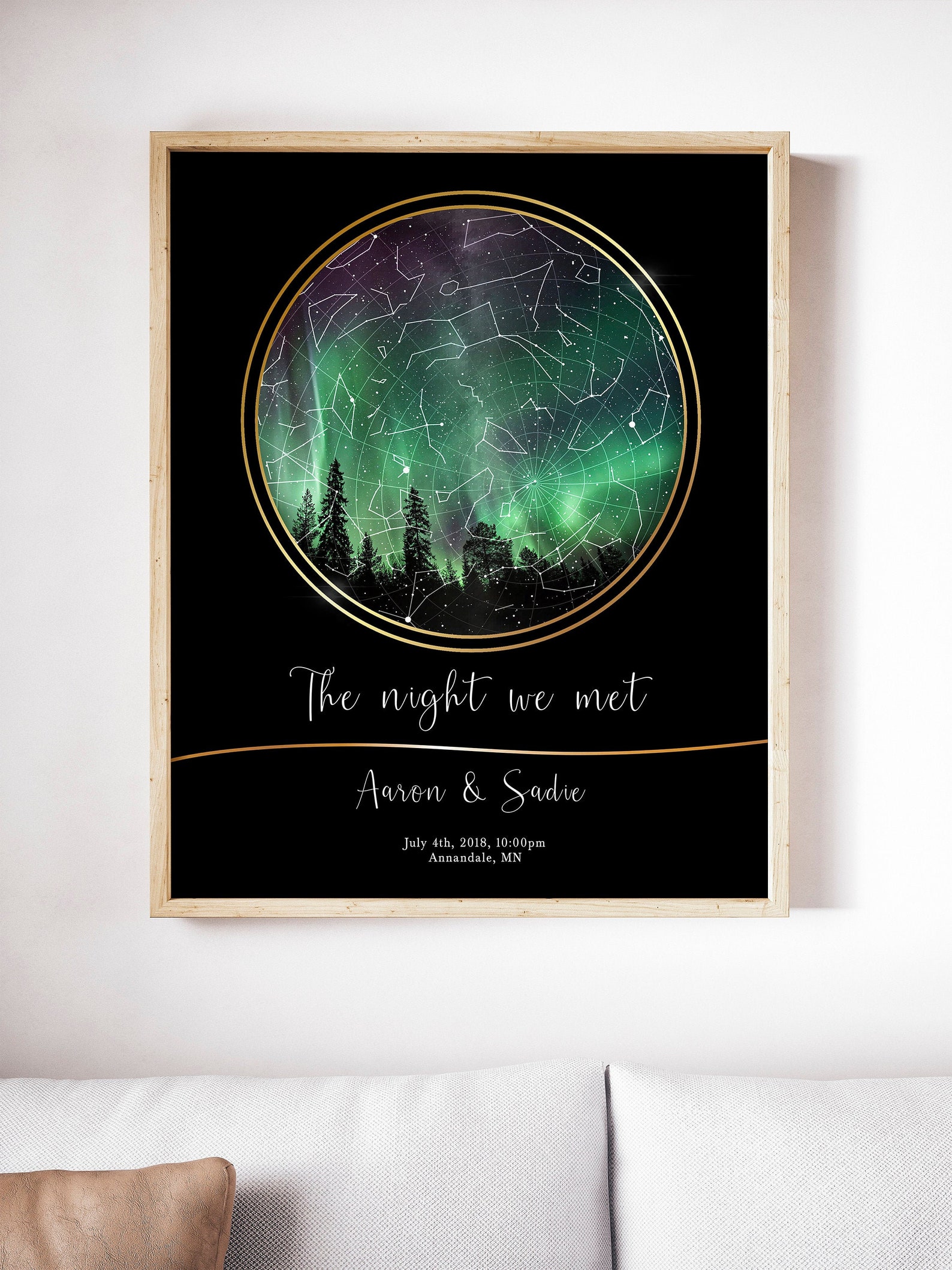 Star Map Personalized Gift for Wedding Anniversary Engagement - Etsy
