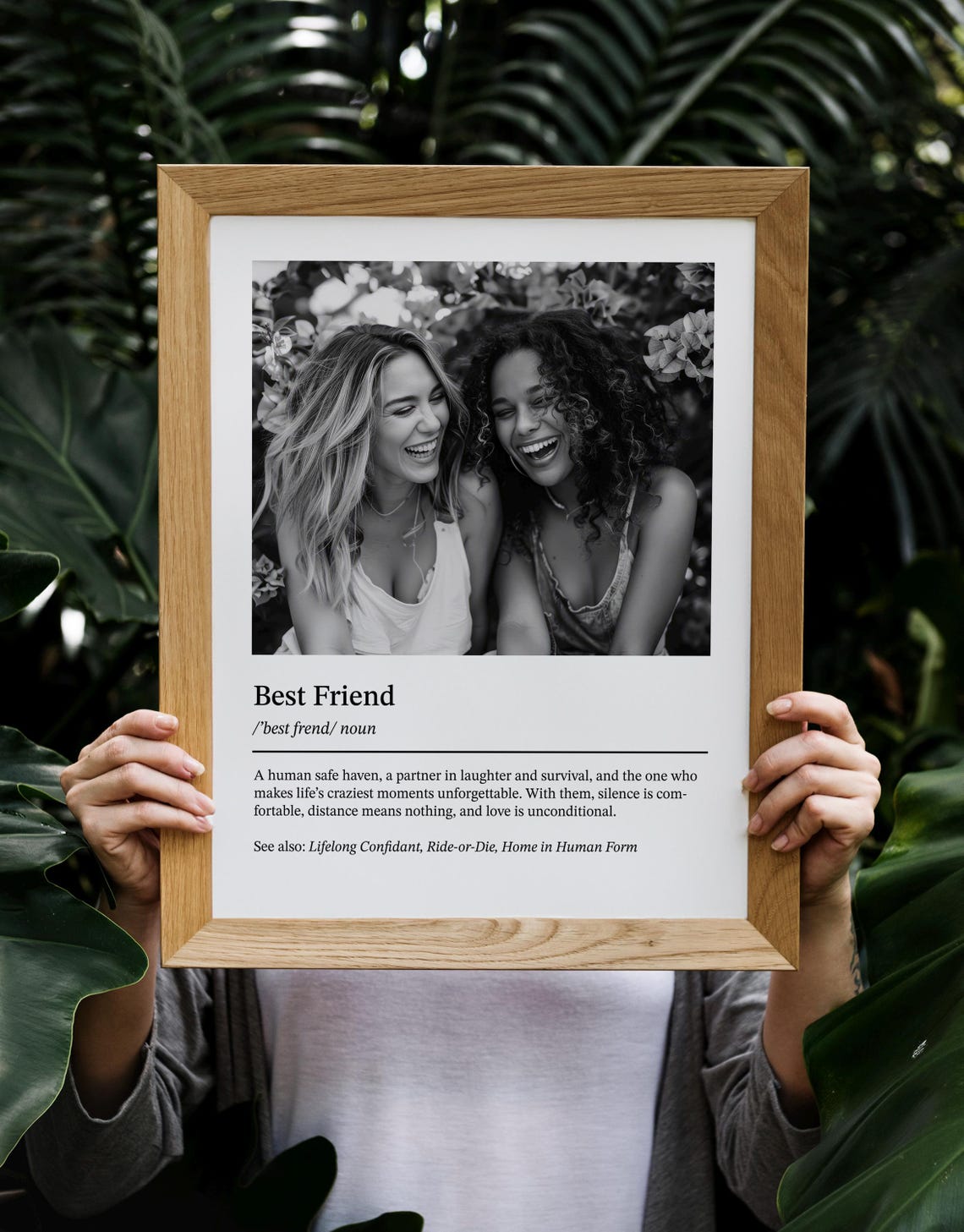Custom Best Friend Definition Print With Photo, Personalized Gift ...