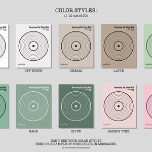 Song Lyrics Personalized Record Print, Favorite Song Wall Art, Vinyl ...