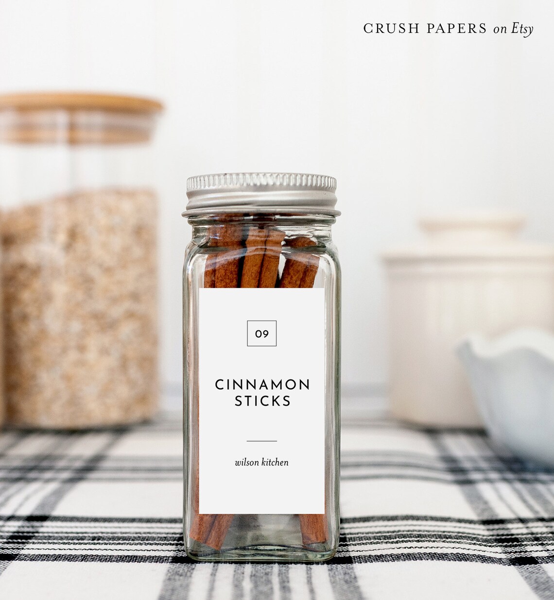 Editable Spice Jar Label Template Modern Spice Stickers - Etsy