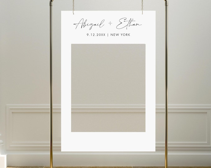 Photo Prop Frame, Photo Frame Cut Out, Wedding Polaroid Cut Out, Selfie ...