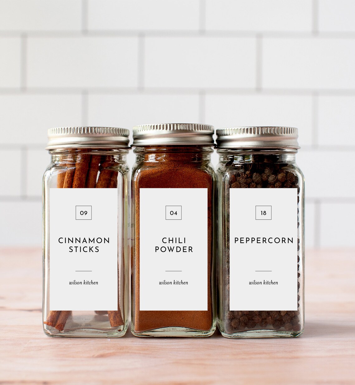 Editable Spice Jar Label Template Modern Spice Stickers - Etsy