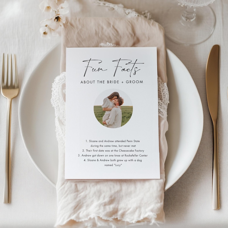 Wedding Signs Fun Facts - Etsy UK