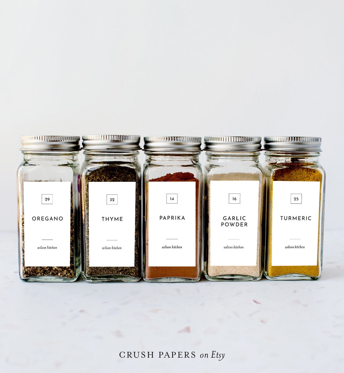 Editable Spice Jar Label Template Modern Spice Stickers - Etsy