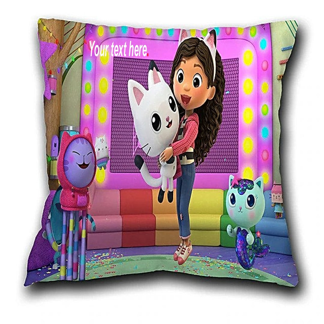 Personalized Kids Gabby's Dollhouse Gabby Cats Pillow Case 18 Inch 45 ...