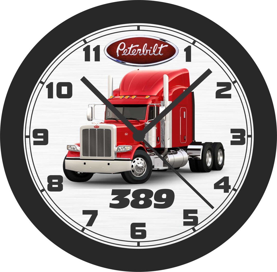 Peterbilt 389 Semi-truck Wall Clock-add Your Business Name | Etsy UK Peterbilt 389 Semi-truck Wall Clock-add Your Business Name | Etsy UK