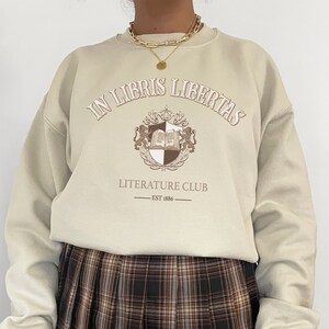 Light Academia Clothing Dark Academia Crewneck Sweatshirt Poet Shirt ...