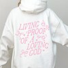Pink Christian Coquette Hoodie Jesus Loves You Hoodie Christian Hoodie ...