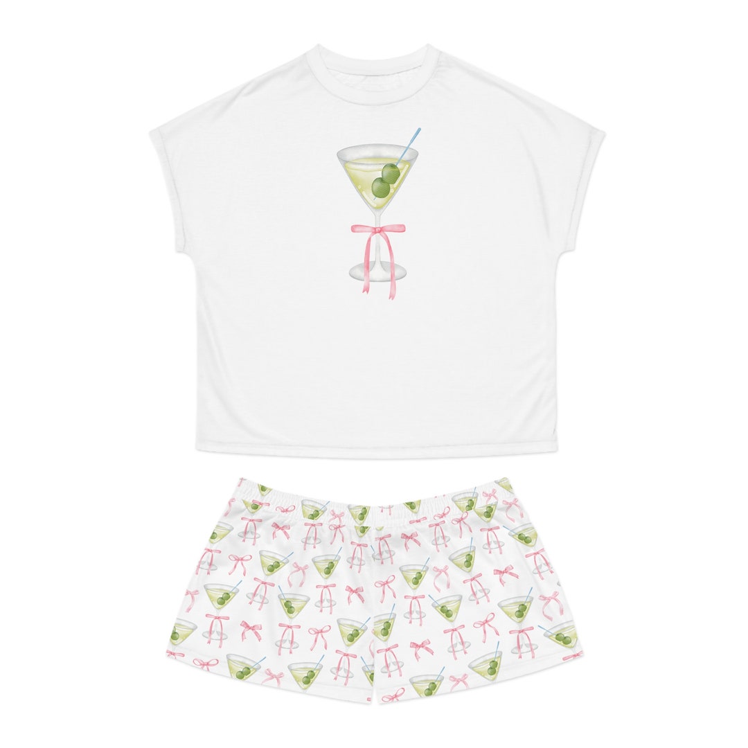 Dirty Martini Pink Bow Coquette Pajamas Balletcore Pajamas Girly ...