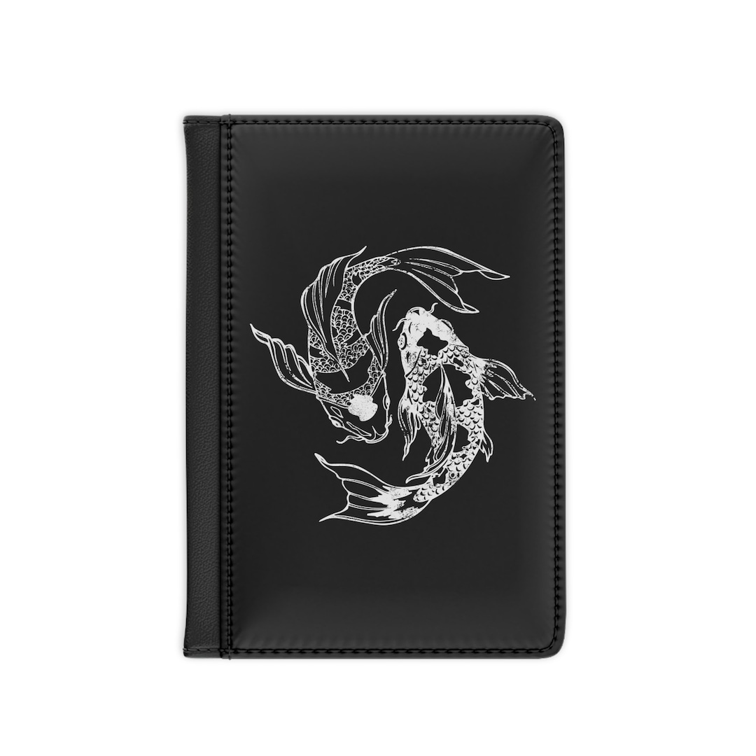 Goth Passport Cover Koi Fish Passport Holder Japanese Streetwear ...