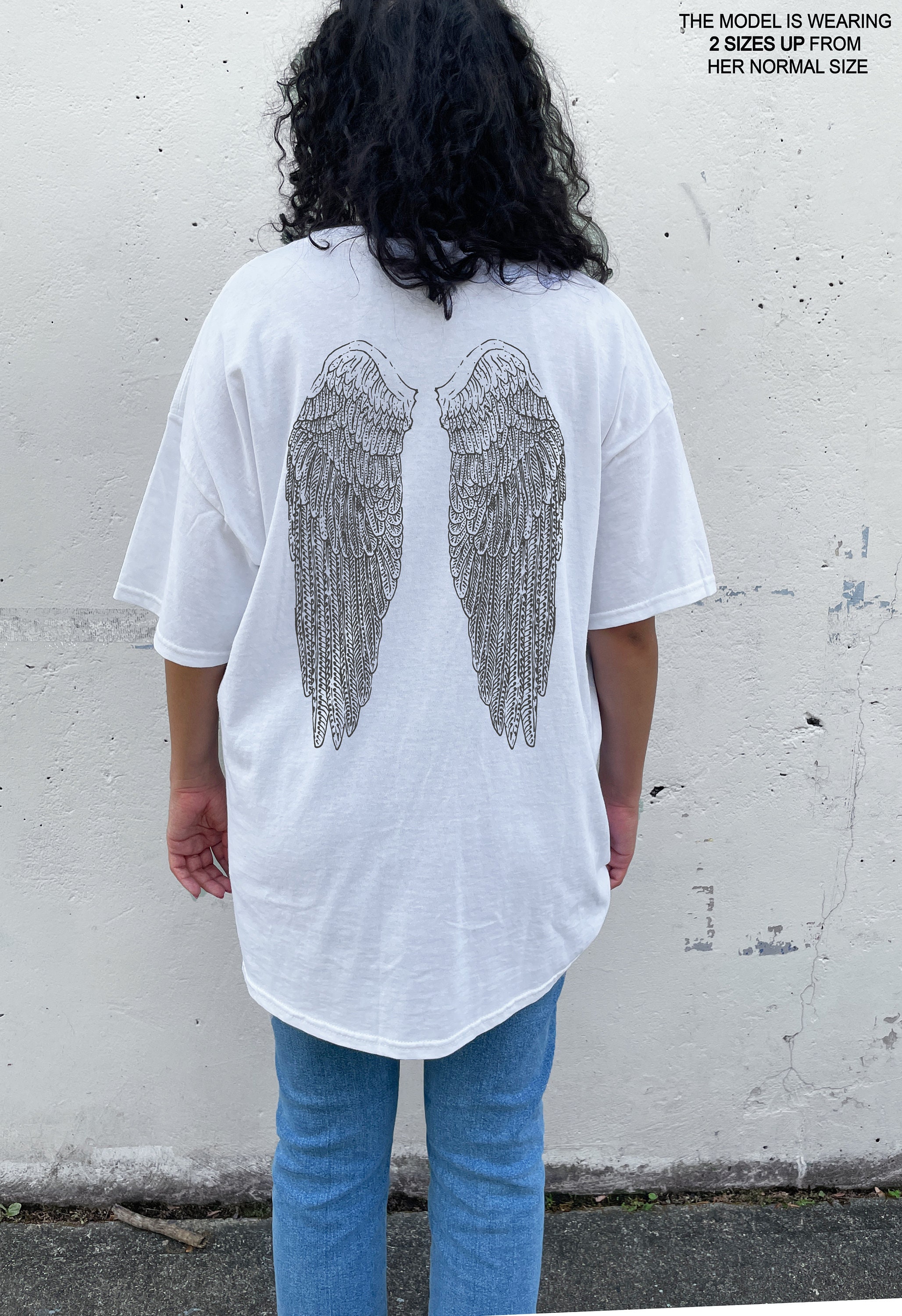 Angel Core Y2k Oversized Tshirt Y2k Clothes Y2k Fashion Angel Wings ...