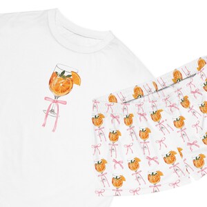 Aperol Spritz Pajamas Bachelorette Pajama Set Custom Matching Pajama ...
