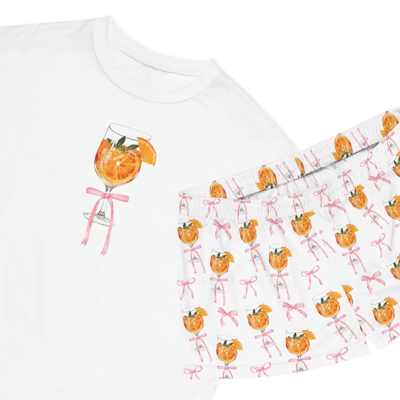 Aperol Spritz Pajamas Bachelorette Pajama Set Custom Matching Pajama ...