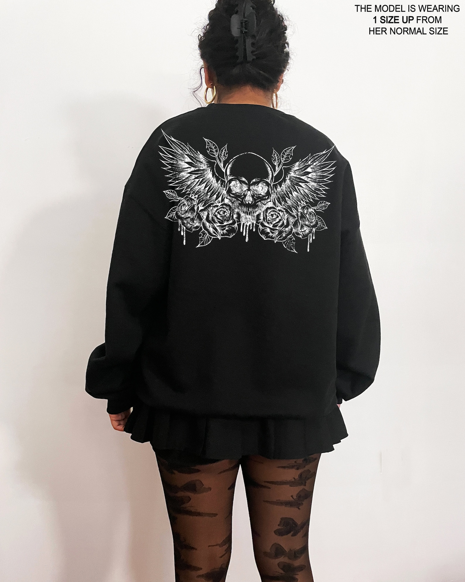 Gothic Clothes Fairy Grunge Fairycore Emo Goth Clothes Skeleton Sweater ...