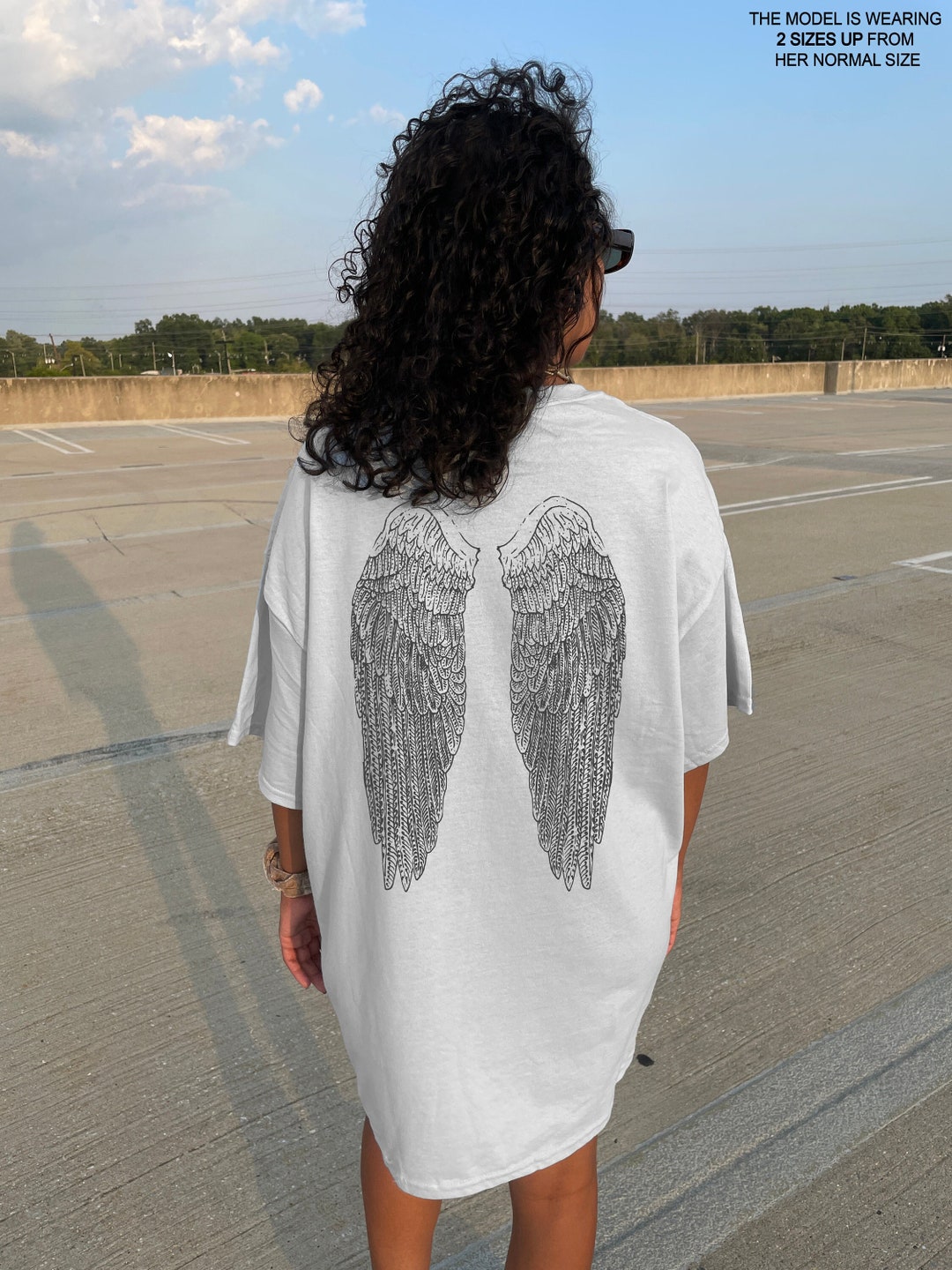 Angel Core Y2k Oversized Tshirt Y2k Clothes Y2k Fashion Angel Wings ...