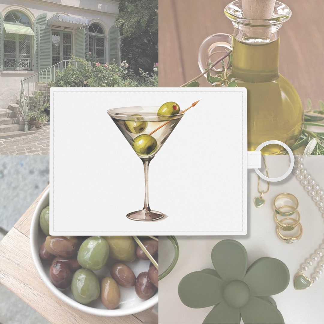 Cute Wallet Aesthetic Keychain Wallet Olive Girly Aesthetic - Etsy