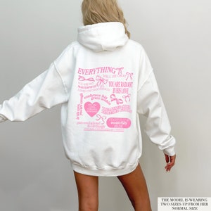 Christian Coquette Hoodie Pink Christian Hoodie Jesus Hoodie Bow Hoodie ...