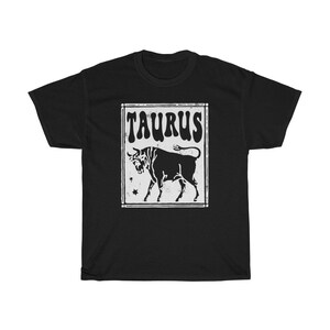 Taurus Shirt Zodiac Tee Taurus Birthday Gift Astrology Clothing Trendy ...