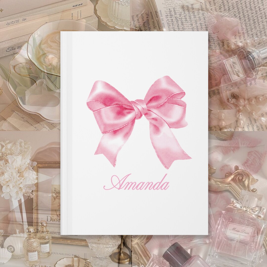 Coquette Custom Diary Personalized Journal Coquette Room Decor Cute ...