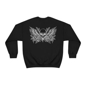 Gothic Clothes Fairy Grunge Fairycore Emo Goth Clothes Skeleton Sweater ...