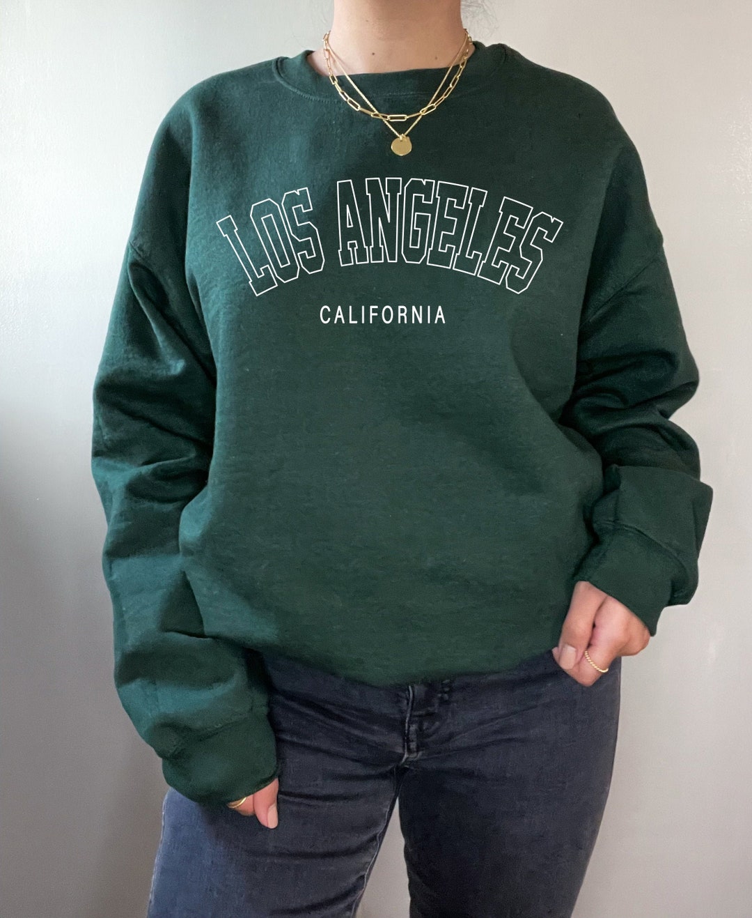 Los Angeles Shirt Unisex Sweatshirt Oversized Crewneck California Shirt ...