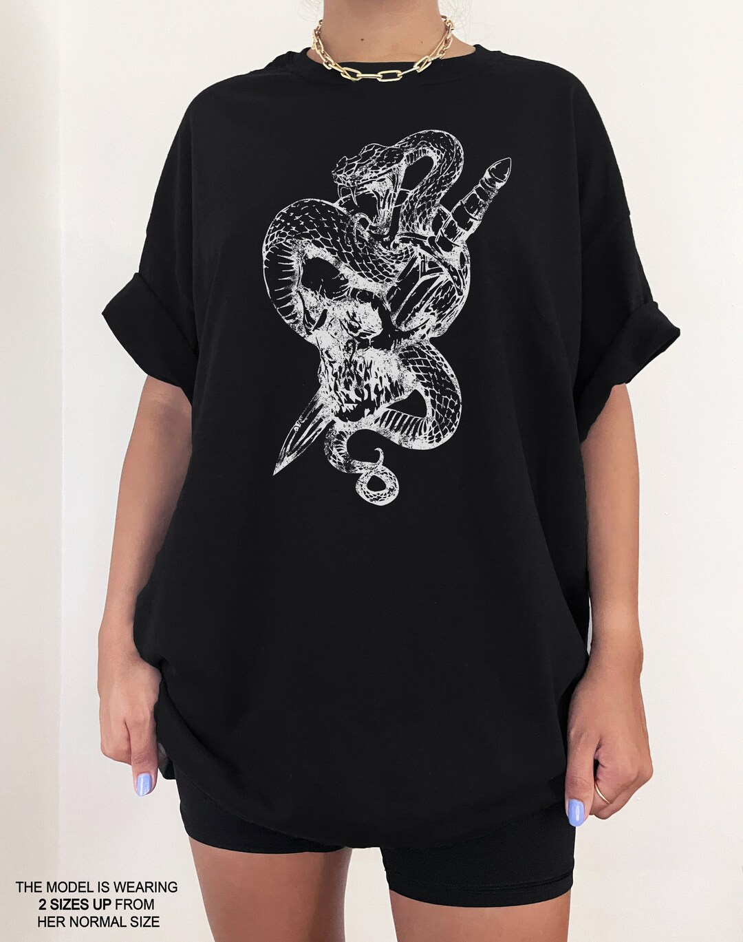 Grunge Clothing Gothic Clothes Oversized Graphic Tee Goth Clothing Emo ...