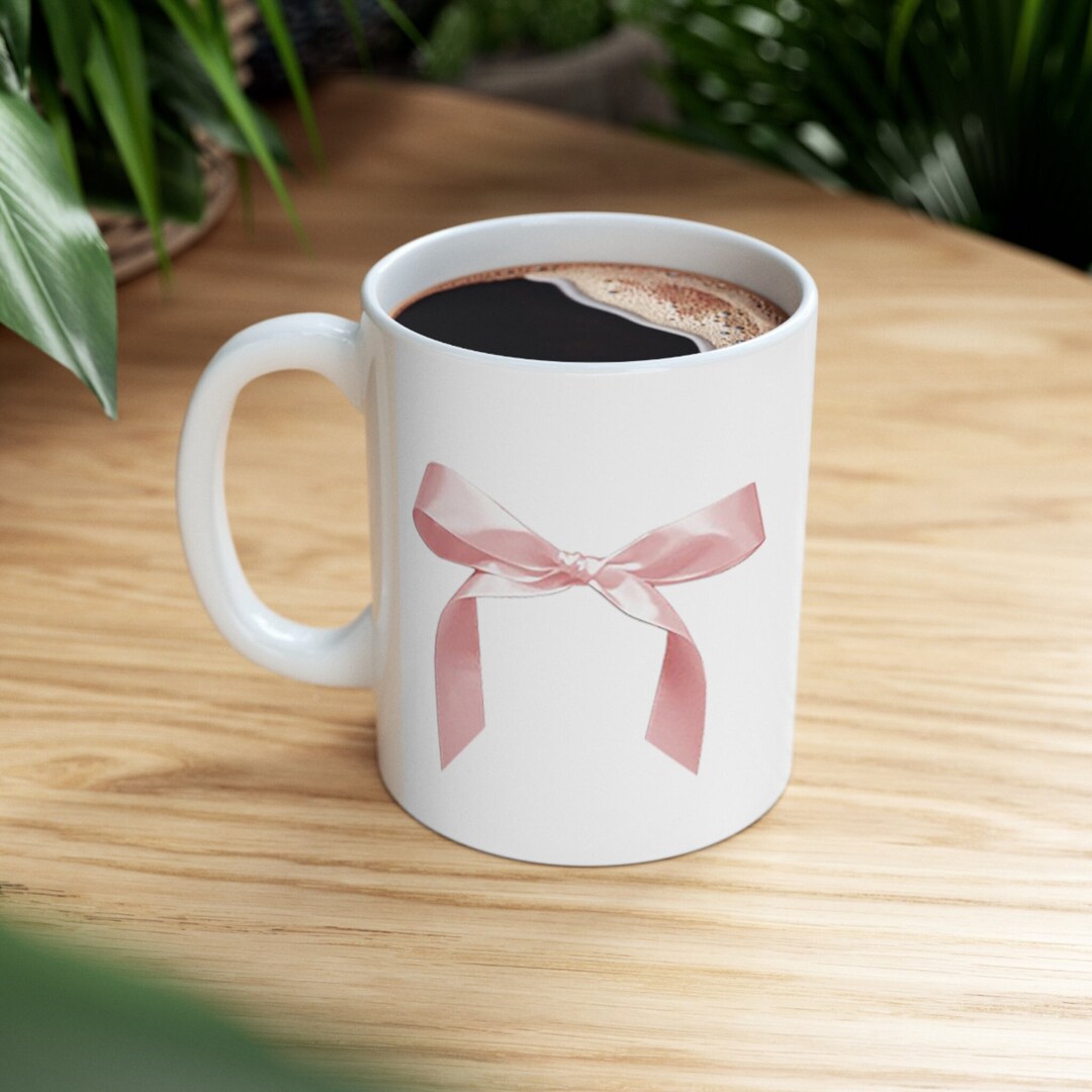 Coquette Room Decor Cute Aesthetic Mugs Pink Room Aesthetic Ribbon Mug ...