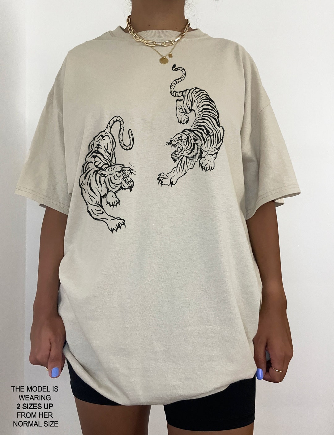 Tiger Shirt Oversized Tshirt Oversized Graphic Tee Y2k Trendy Aesthetic ...