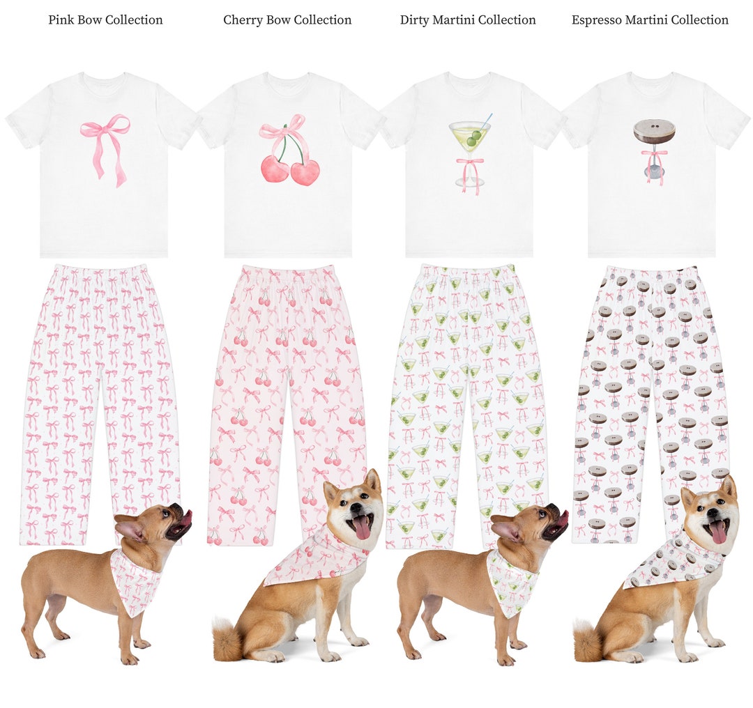 Coquette Pajamas Pink Bow Pajamas Cute Pajamas Coquette Clothing ...